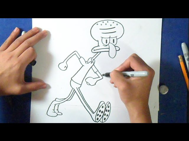 Draw Como Dibujar A Calamardo Paso A Paso 4 Bob Esponja