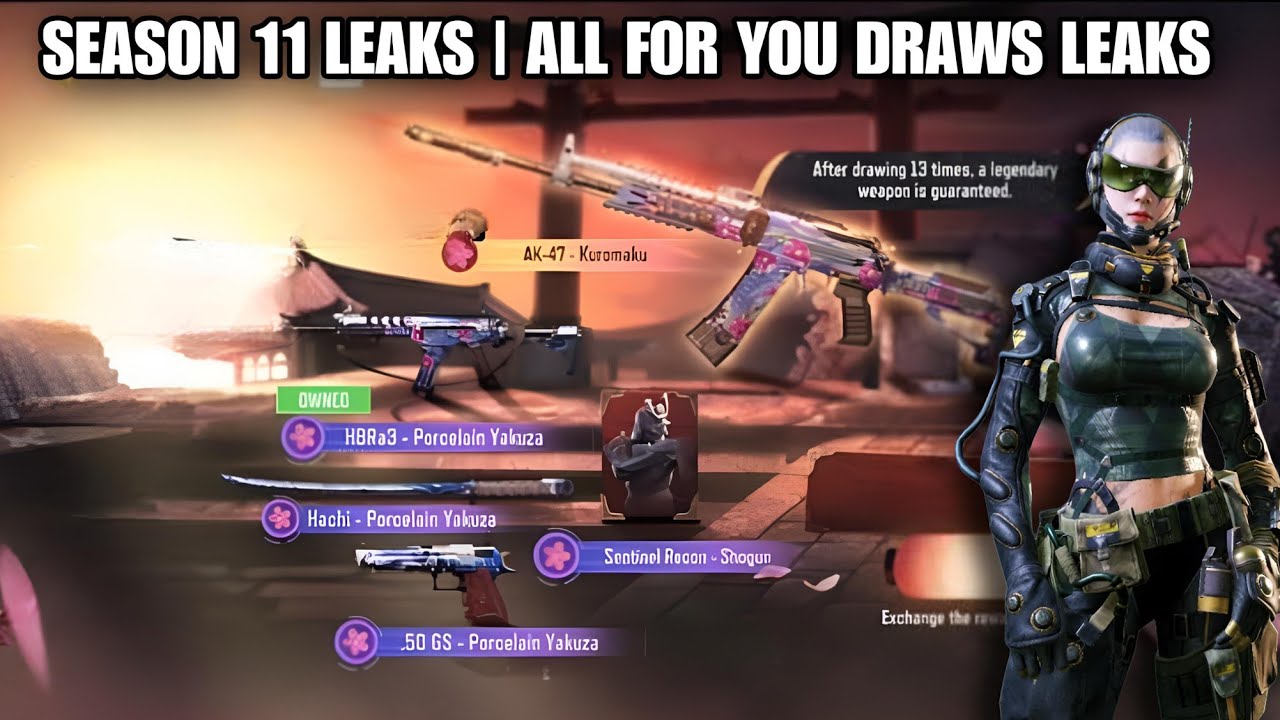 *NEW* SEASON 11 LEAKS | SEASON 11 LEGENDARY AK47 KUROMAKU+LEGENDARY ...
