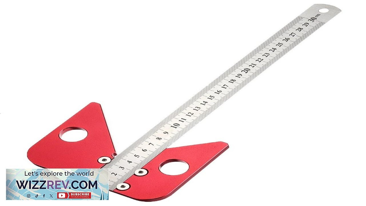 Woodworking Center Scriber 45 Degrees Angle Line Caliber Ruler Wood ...