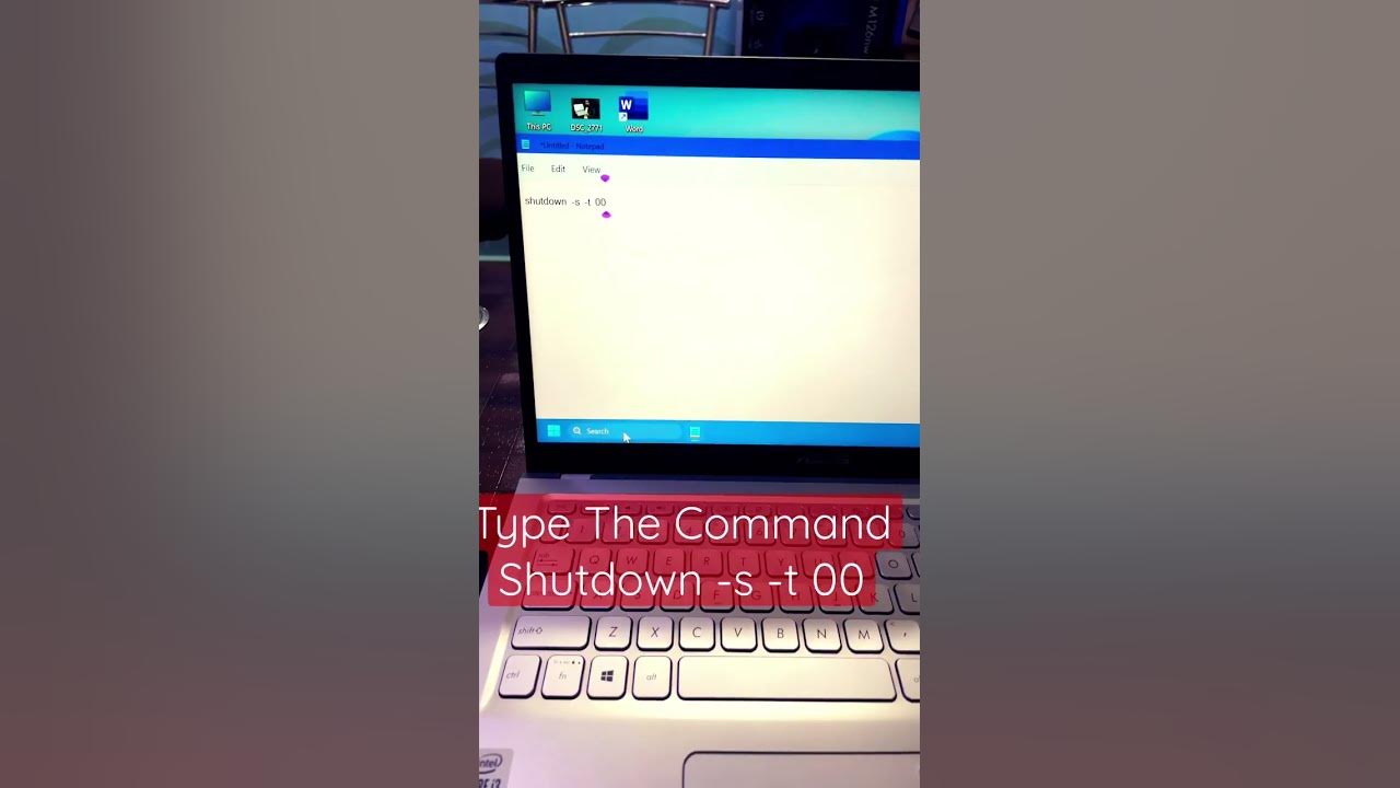 #Shorts Shutdown Your Laptop or Computer Using Notepad|New Tricks To Shutdown A Computer or ...