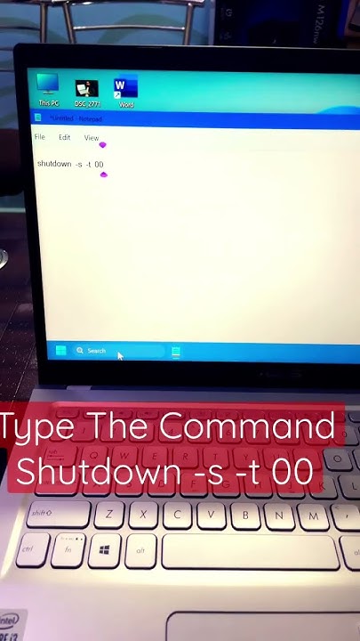 #Shorts Shutdown Your Laptop or Computer Using Notepad|New Tricks To Shutdown A Computer or ...