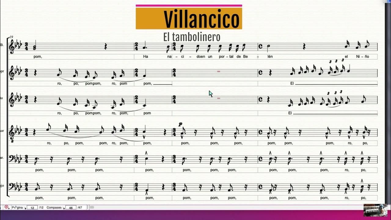 Coro. virtual. Villancico . El tamborilero - YouTube