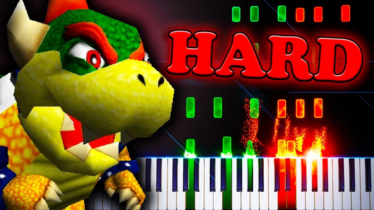 Bowser's Theme (from Super Mario 64) - Piano Tutorial - YouTube