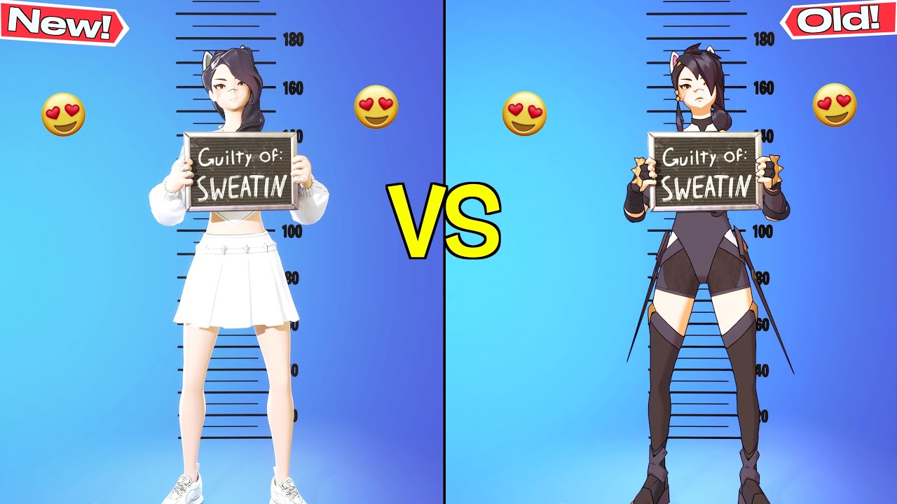 NEW VS OLD Erisa Skins Showcase😍4K #fortnite - YouTube