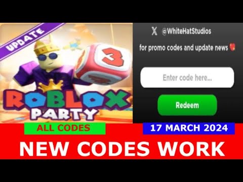 *NEW CODES* [Happy St. Patrick's Day!!] Roblox Party! ROBLOX | ALL CODES | MARCH 17, 2024 - YouTube
