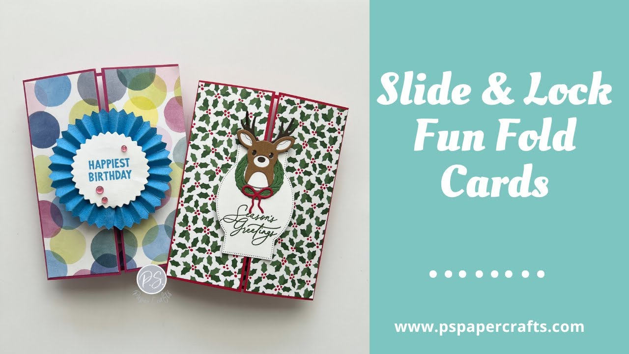 How to Make a Slide & Lock Fun Fold Card - YouTube