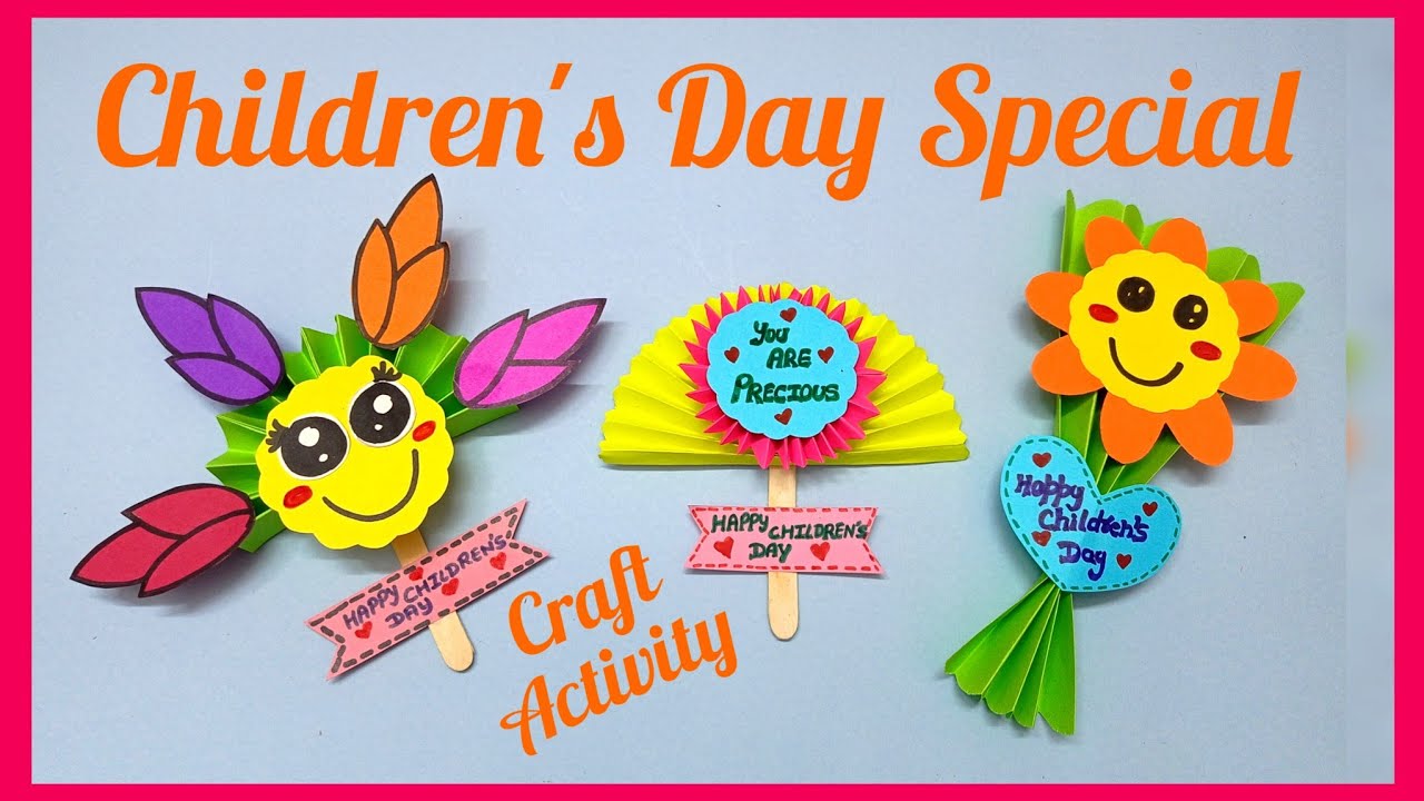 Children's Day Craft Activity for School || Paper Craft || Classroom ...
