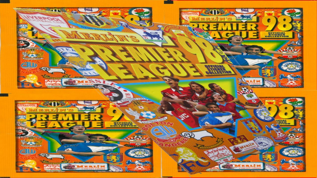 MERLIN'S PREMIER LEAGUE 98 STICKER ALBUM - 100% - YouTube