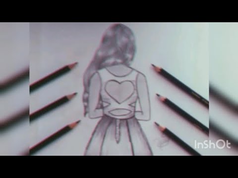 Güzel elbiseli kız çizimi ♡nasıl yapılır