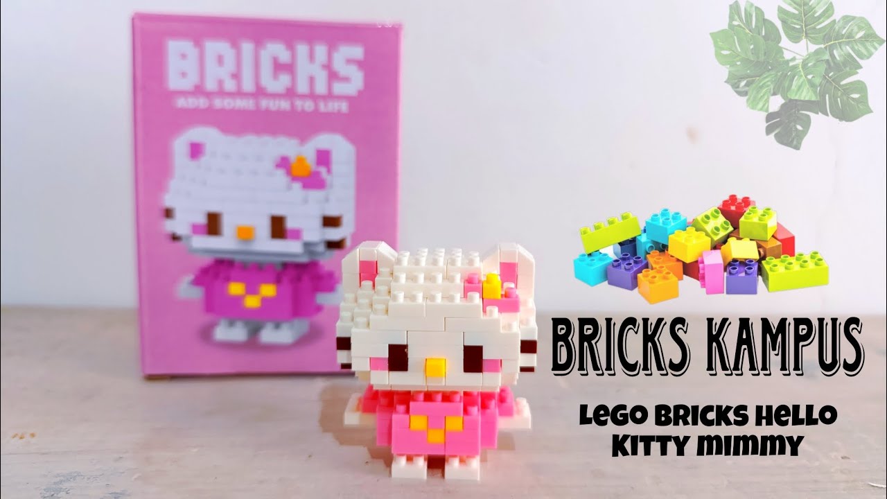 How to Build Lego Bricks Hello Kitty || Tutorial Cara Membuat Bricks ...
