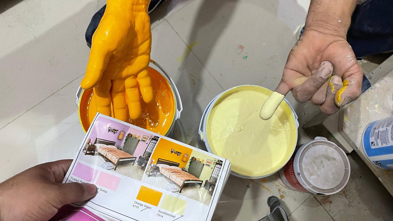 Best combination colour for bedroom | cream colour combination mixing ...