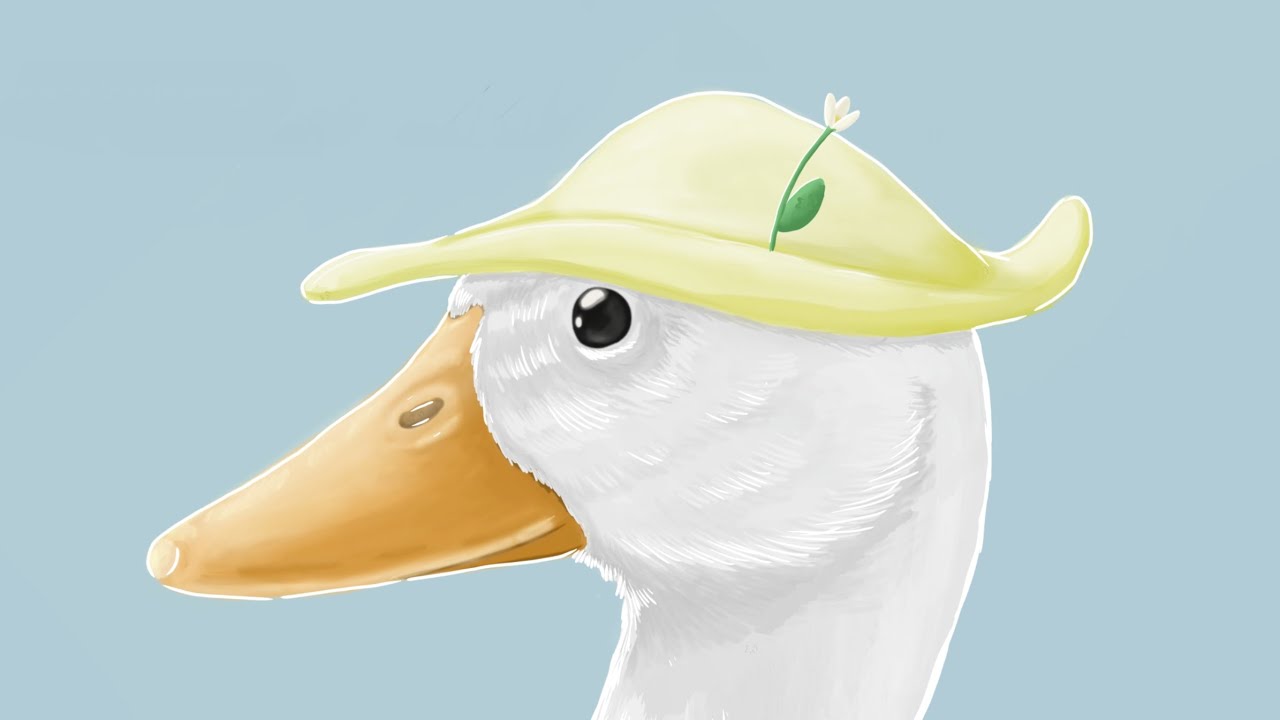 Cute Duck in a Hat || Speedpaint - YouTube