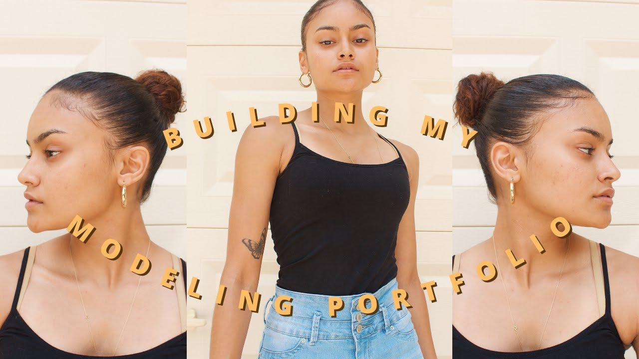 Build My Modeling Portfolio W/ Me | Comp Card, Polaroid Shots - YouTube