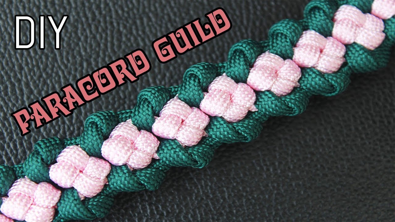 HOW TO MAKE PARACORD BRACLET: ROSE - YouTube