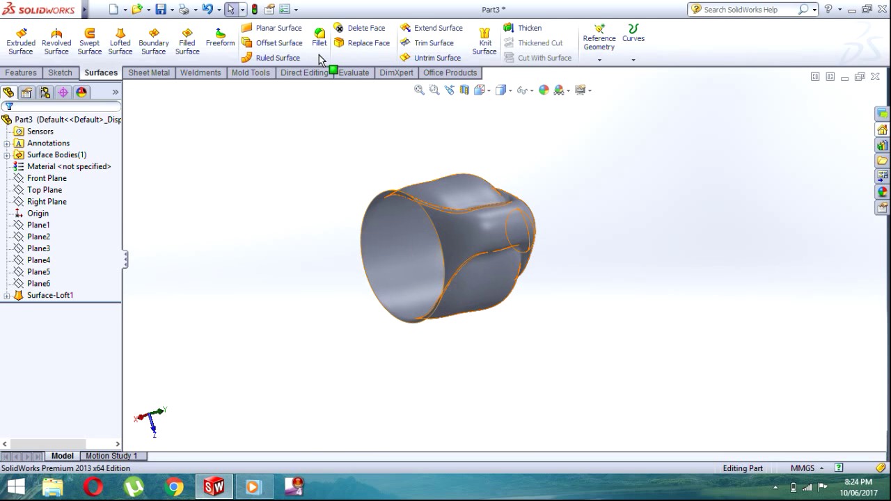 Solidworks tutorial :- water container can (surfacing) - YouTube
