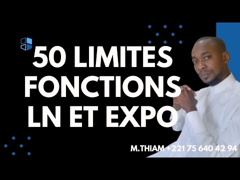BAC 2024 : 50 LIMITES avec ln et expo rencontrées au BAC ... exo d ...