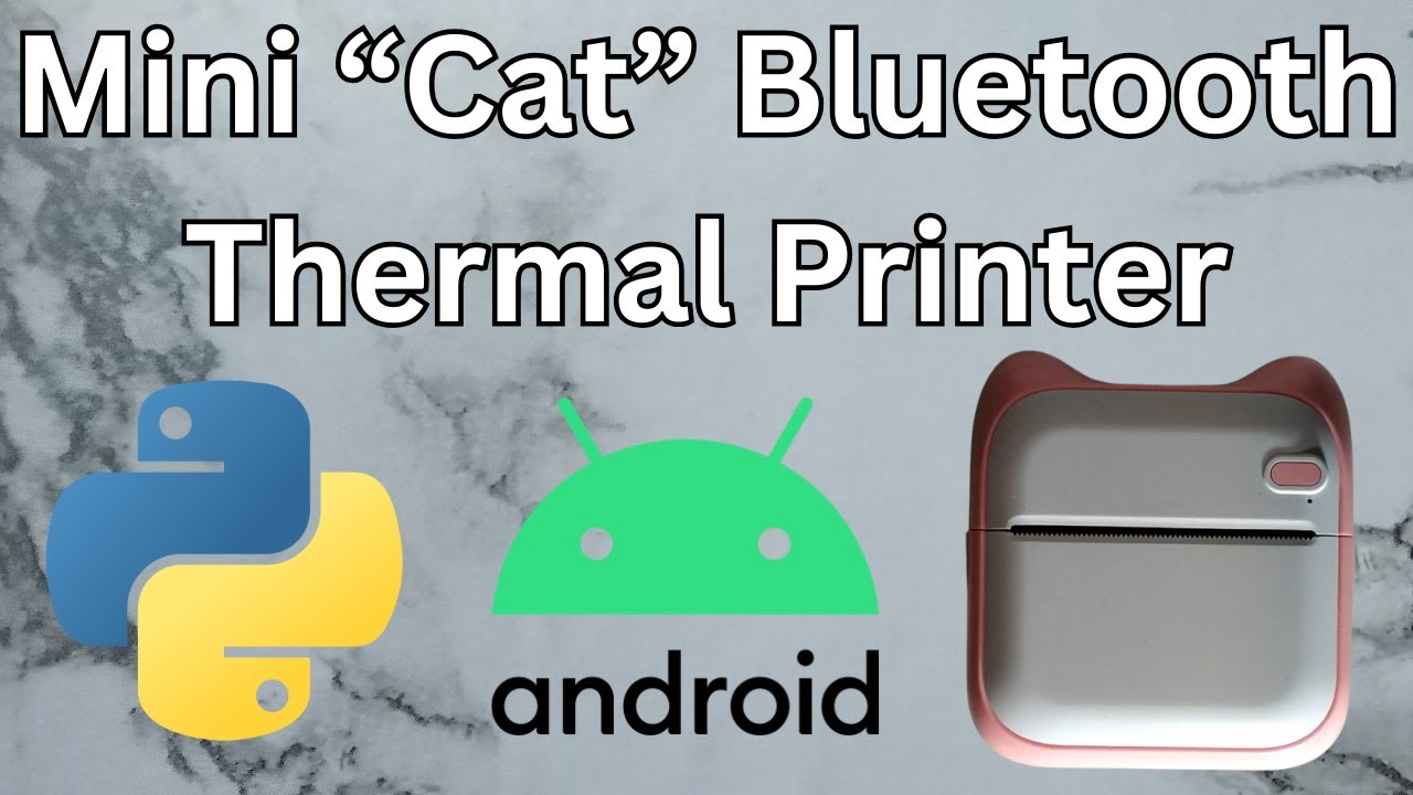 Mini Cat Bluetooth Thermal Printer - YouTube