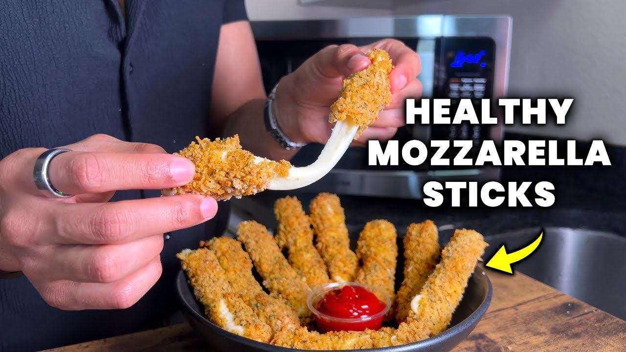 LOW CALORIE Mozzarella Sticks Made In Toshiba 4-in-1 Air Fryer ...