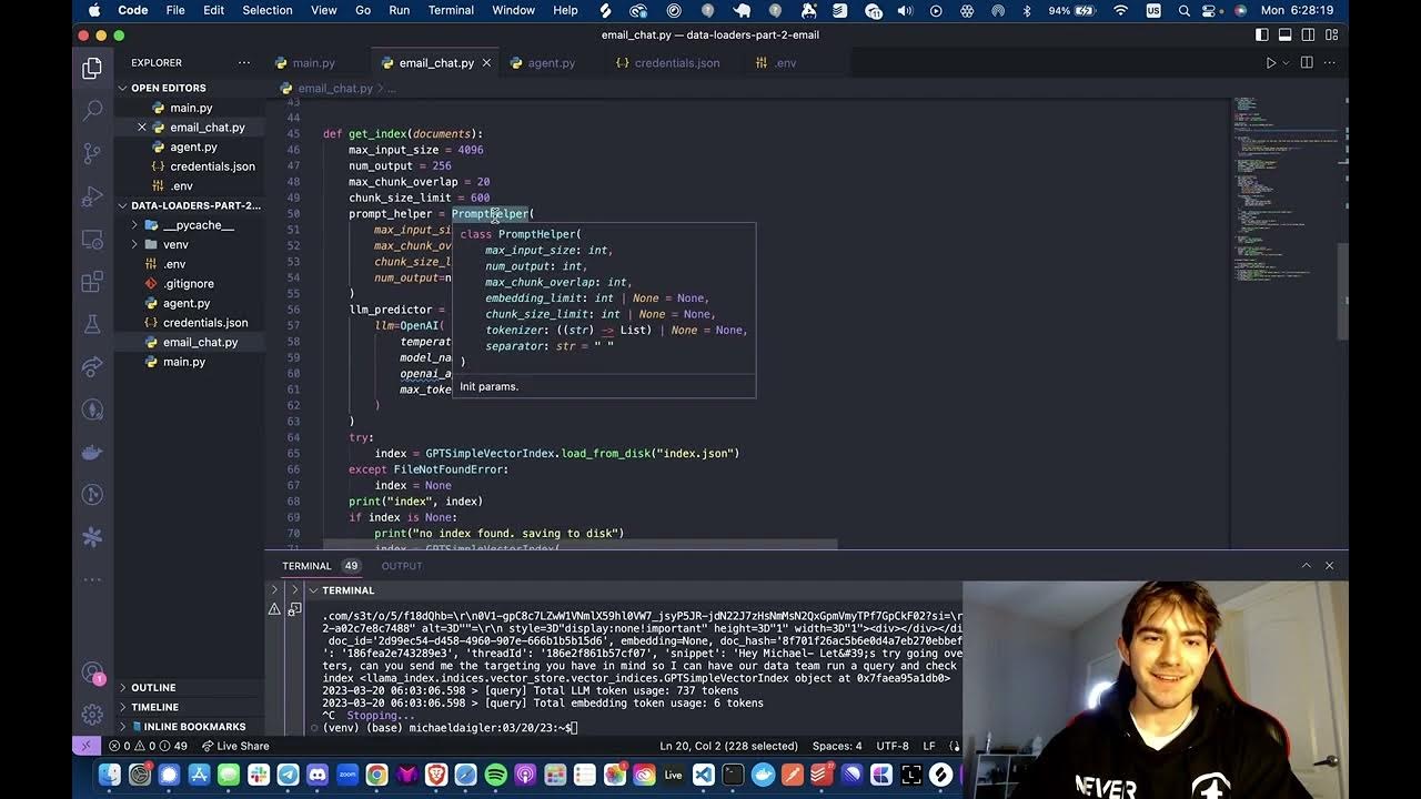 Llama Index Langchain Gmail Loader Youtube