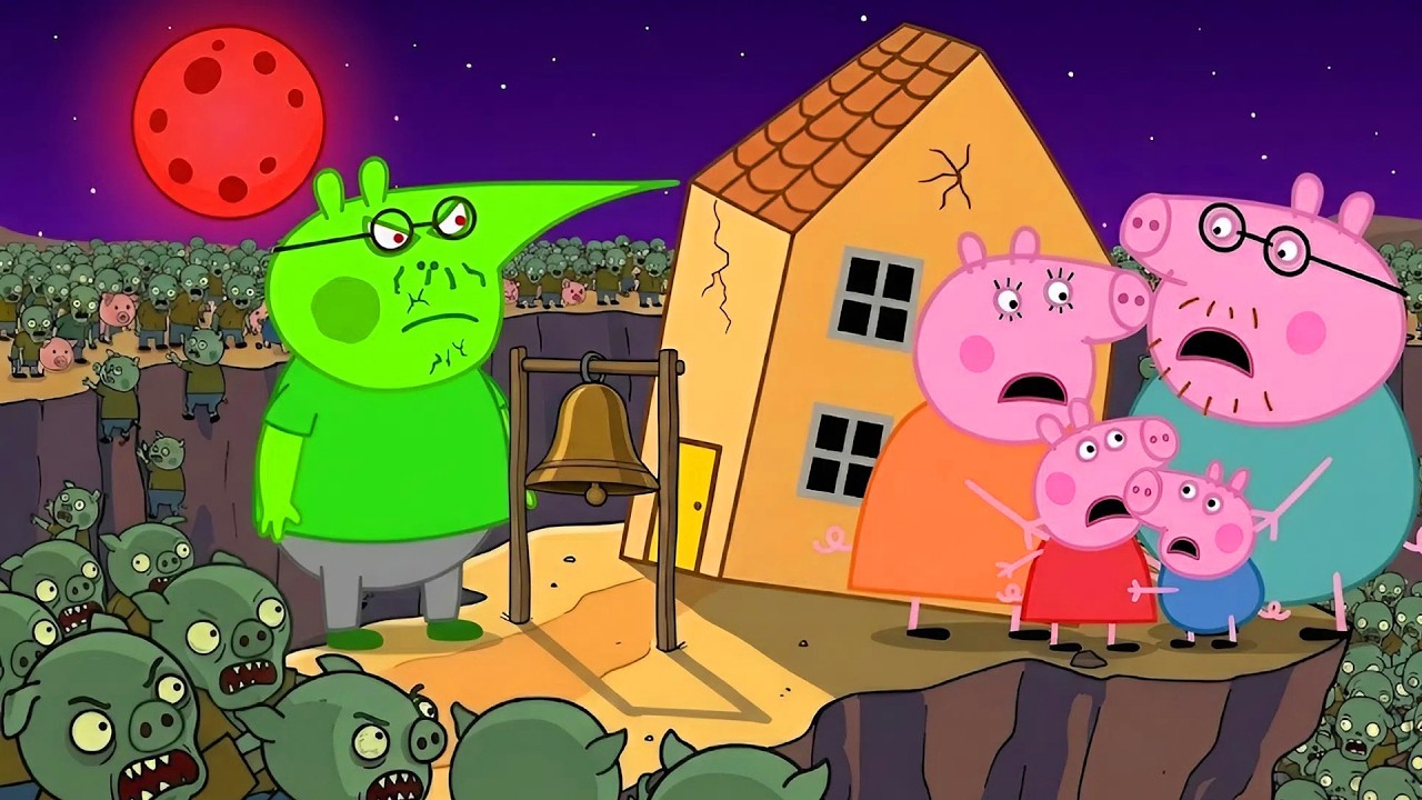 Zombie Apocalypse: Can the Peppa Family Survive the Blood Moon Siege? 🌕 ...