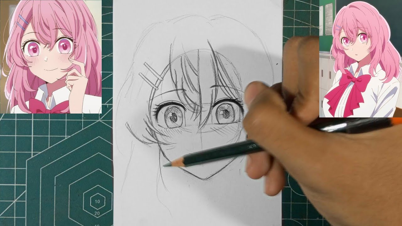 Anime OSHI NO KO - MINAMI KOTOBUKI Drawing Tutorial - YouTube