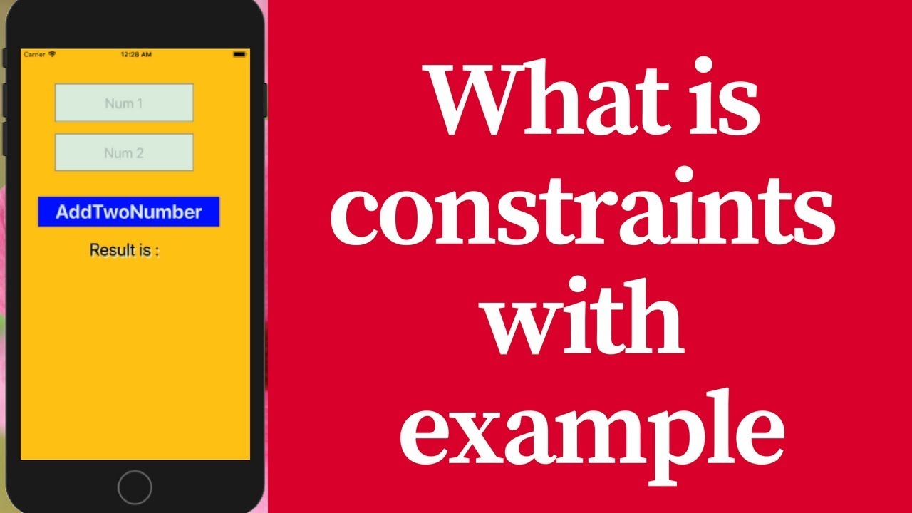 How To Use Constraints And Designing Elements In Xcode Youtube