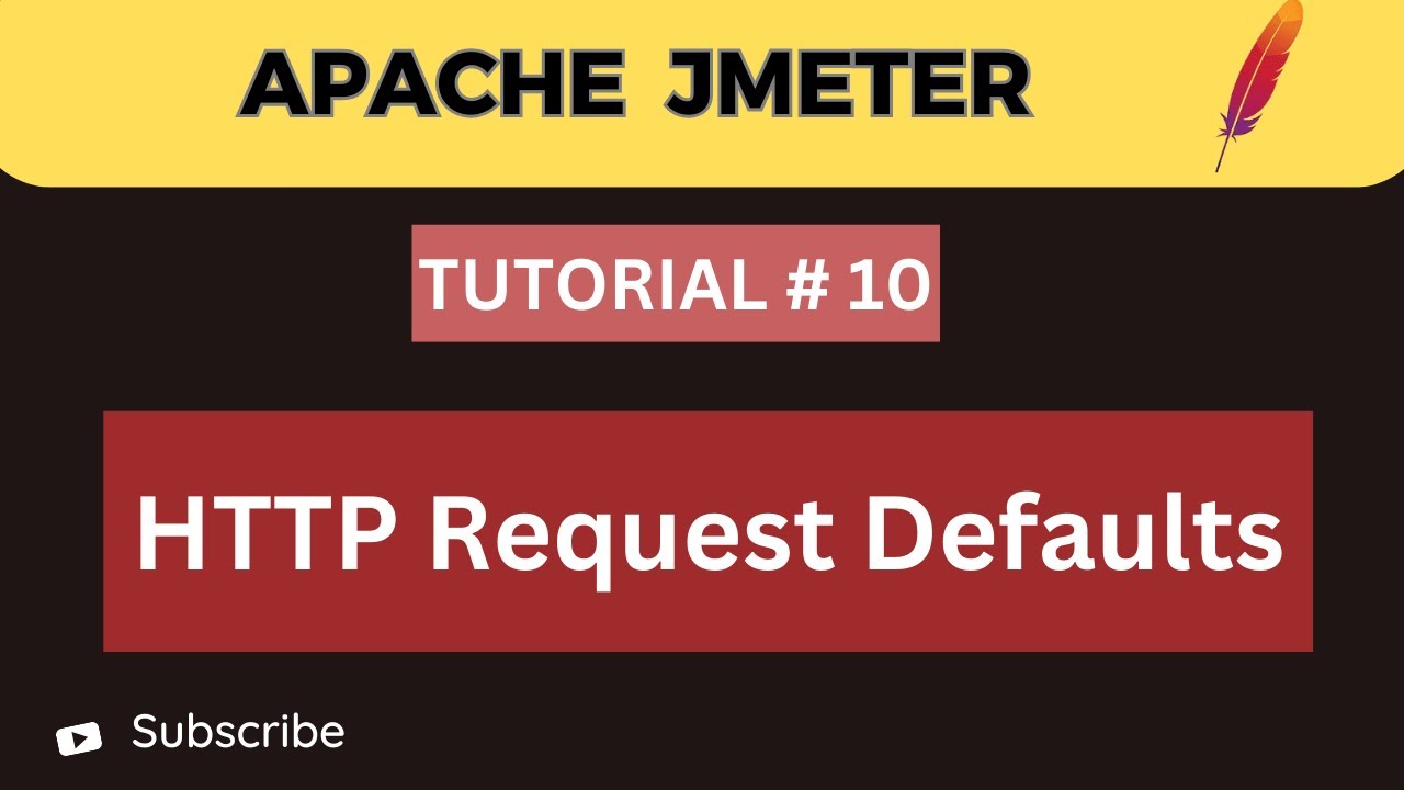 Jmeter Tutorial 10 How To Configure Request Defaults In Jmeter Youtube