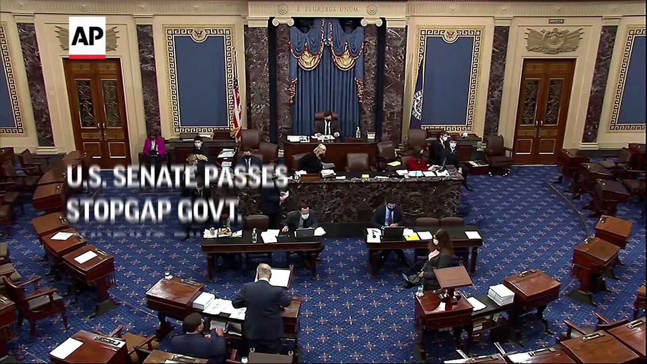 U.S. Senate passes stopgap govt. funding bill - YouTube