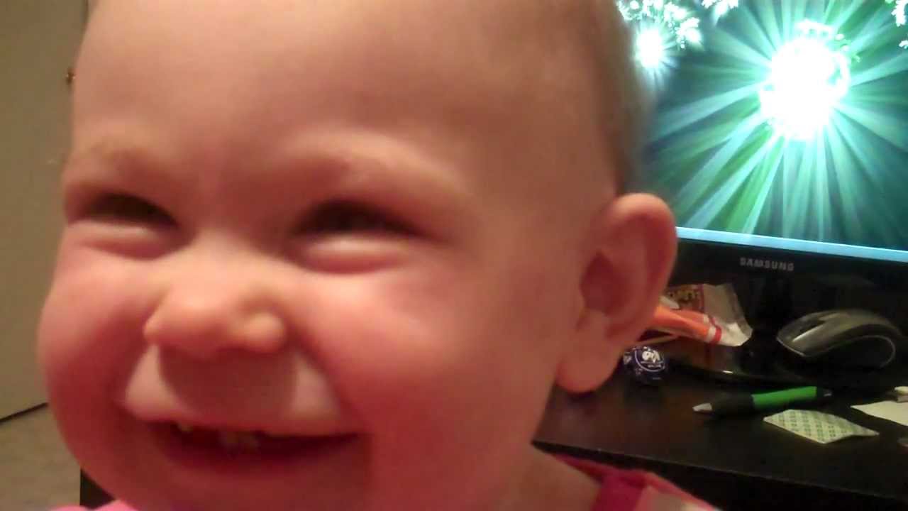 Little baby sniffing - YouTube