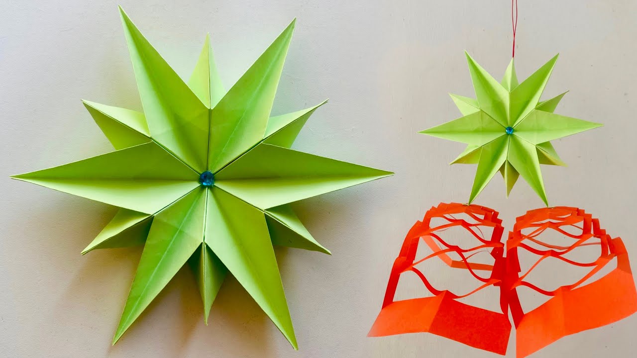 How to Make 3D Star for your Christmas Decoration | Paper Craft - YouTube