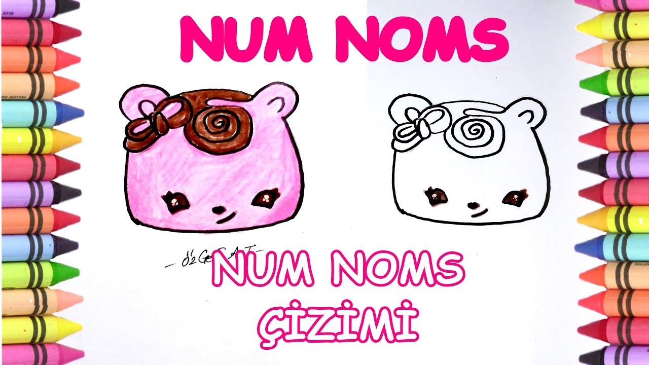 NUM NOMS Nasıl Çizilir?How To Draw Num Noms - YouTube