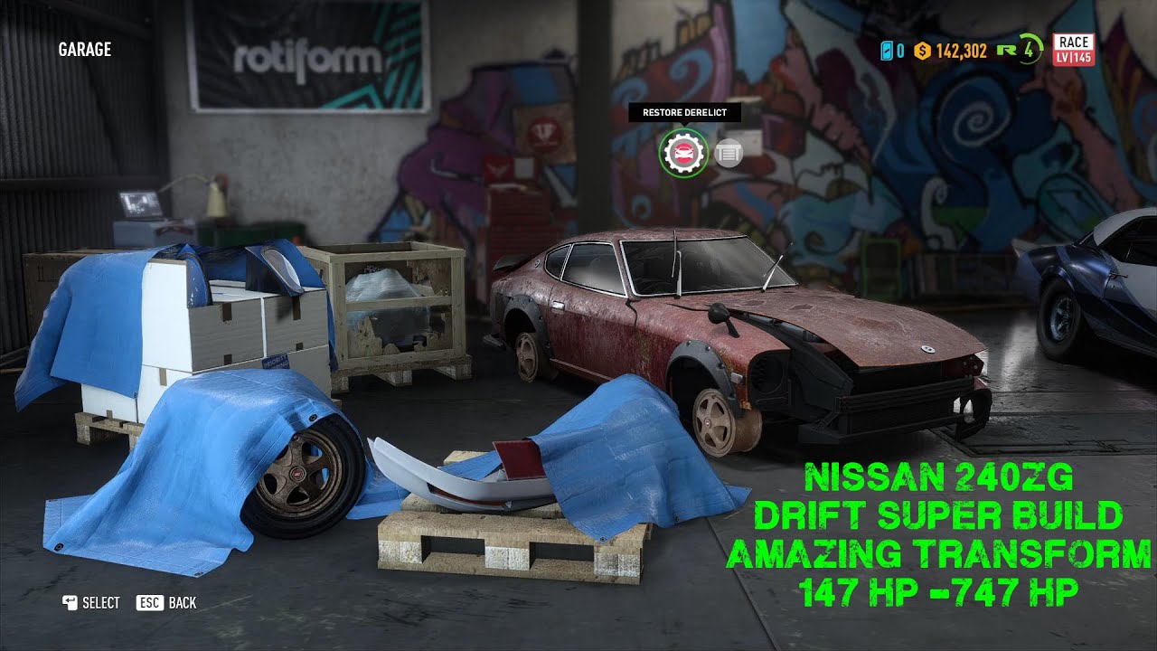 Nissan 240ZG 1971 | Super Drift Build | Transformation | 147 to 747 HP ...