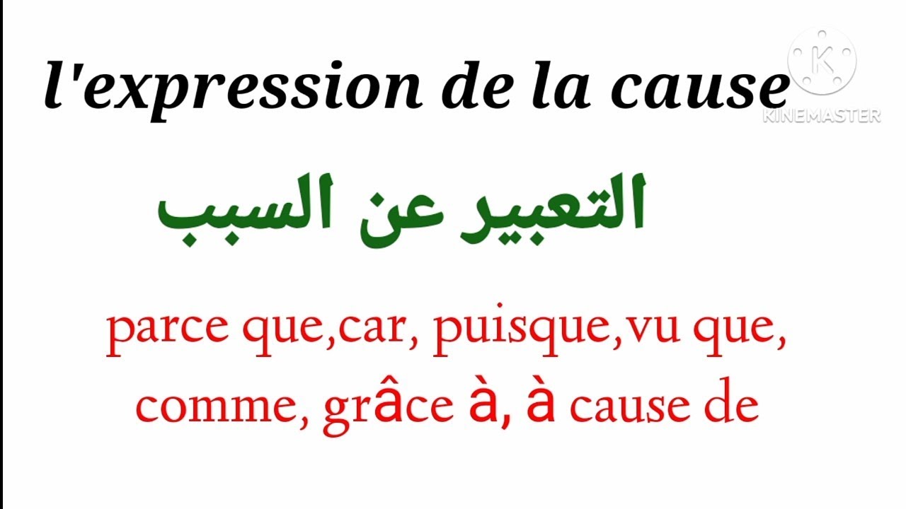 Expression de la cause - YouTube