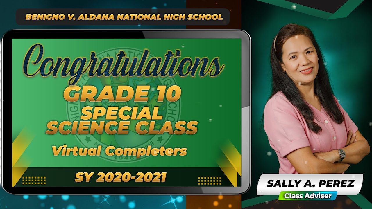 BVANHS Virtual Completion 2021 GRADE 10 - SSC - YouTube