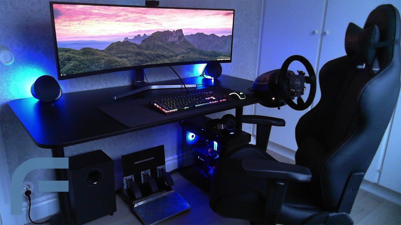 Misc Video - Greetings New Sim Racing Desk (no commentary) - YouTube