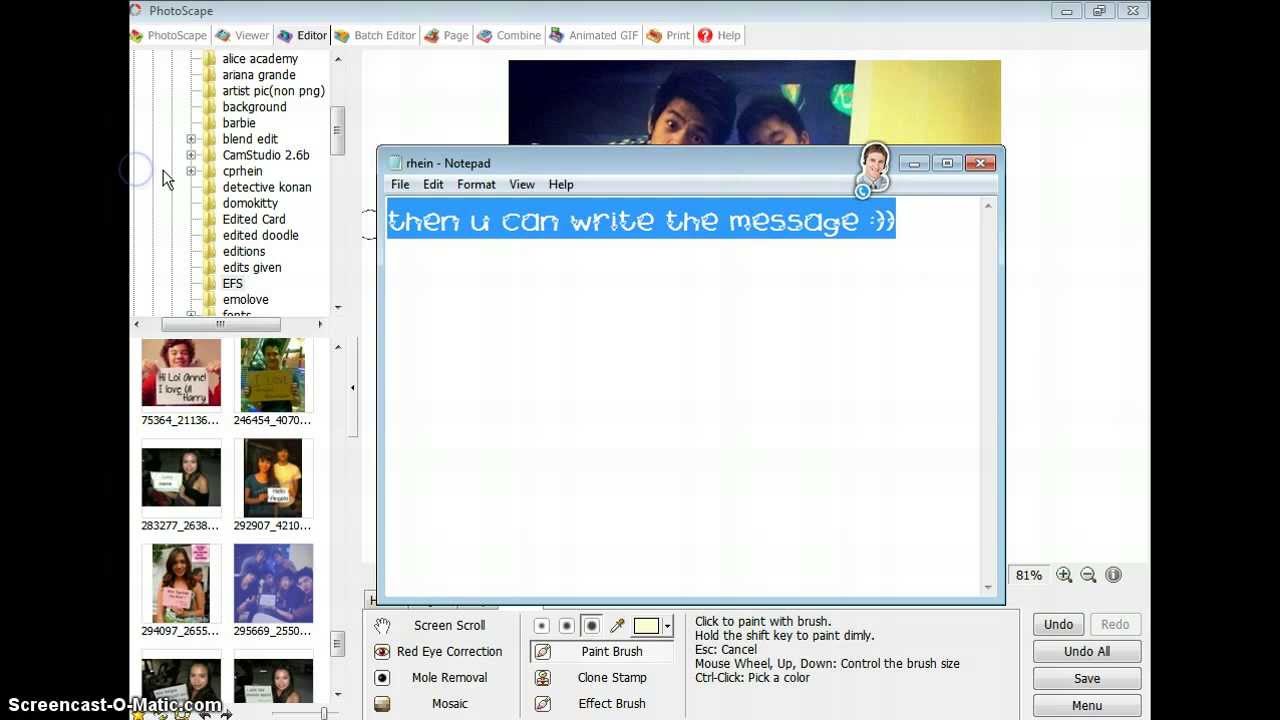 How to Make Realistic Fansign at Photoscape - YouTube