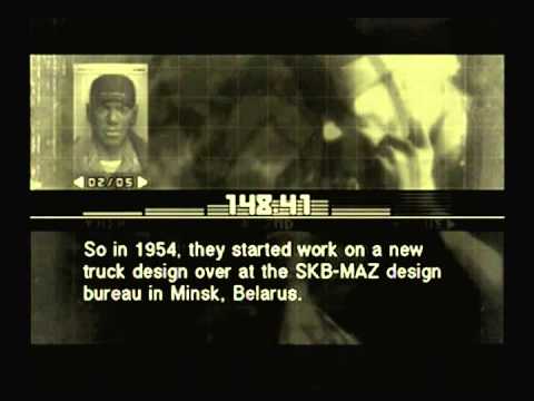 Metal Gear Solid 3 - Sigint - MAZ-535 - YouTube