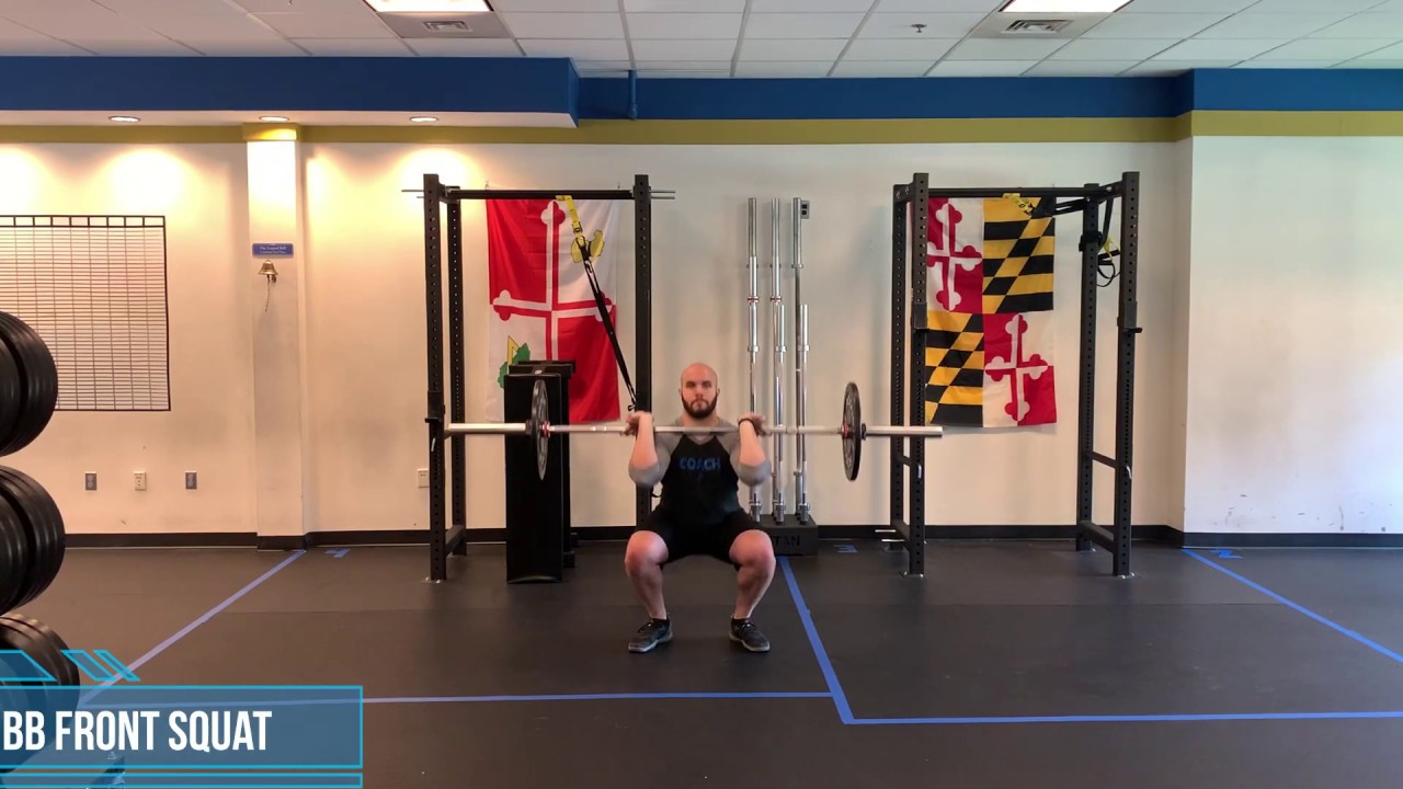 BB Front Squat - YouTube