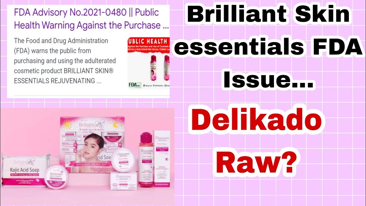 Brilliant Skin Essentials FDA Issue - YouTube
