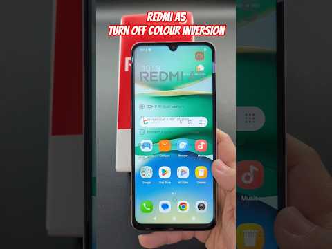 Redmi A5 Turn off colour Inversion