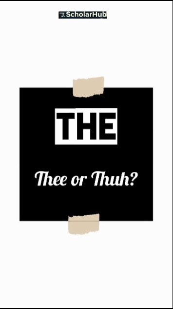 THE: Thee or Thuh? - YouTube