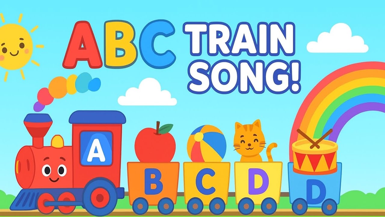 "ABC Train Song 🚂 | Learn Alphabet with Fun Words & Music | A to Z ...