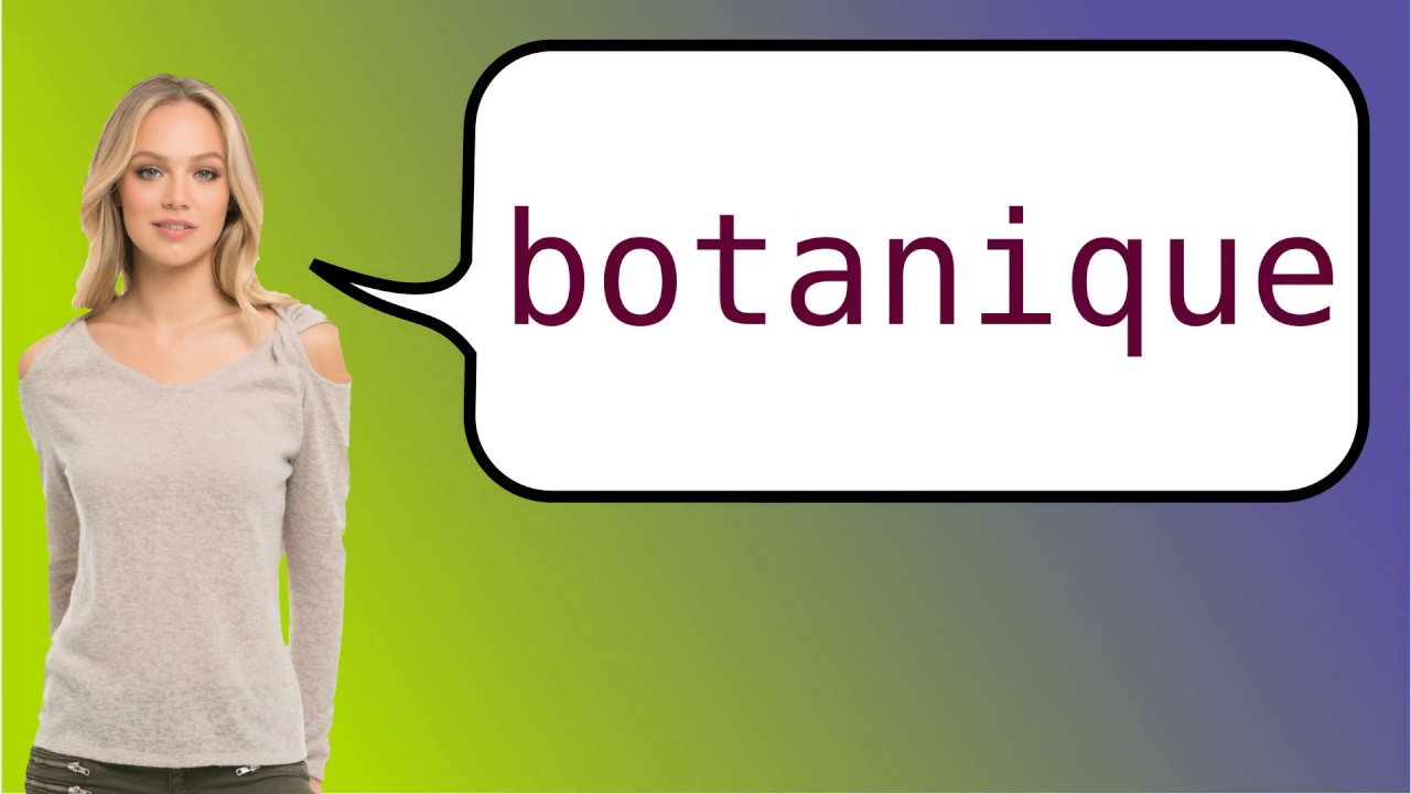 How to say 'plant biology' in French? - YouTube