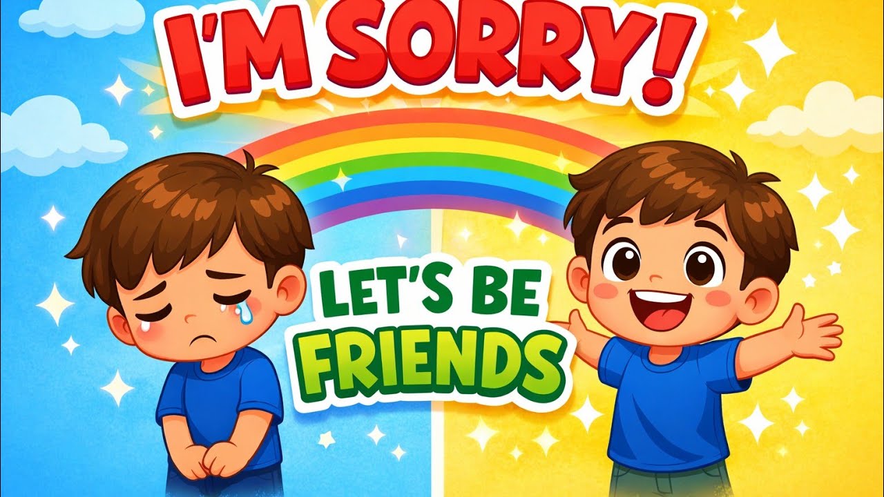 Sorry Song for Kids | Apology & Forgiveness Song for Children | Learn ...