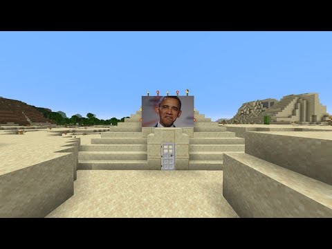 BUILDING A OBAMA PYRAMID IN MINECRAFT(CREATIVE PRT4) - YouTube