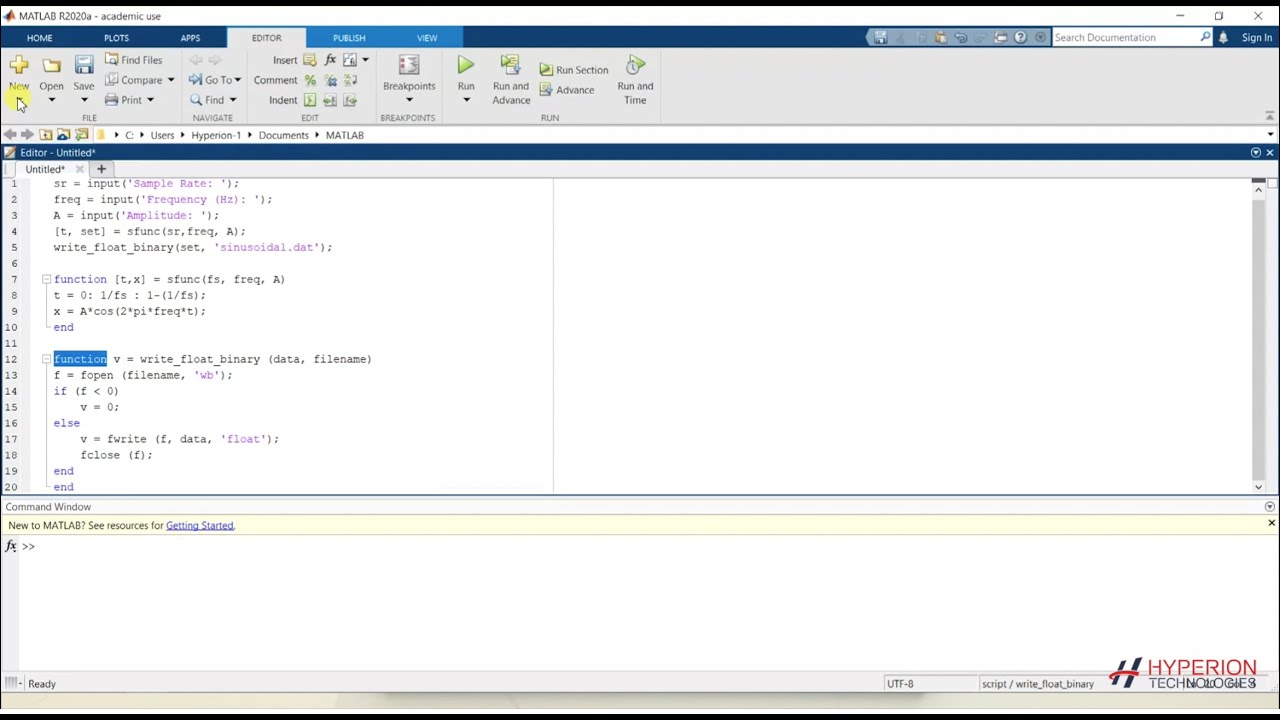Transmission of MATLAB generated signals using LiFi LimeSDR kit - YouTube