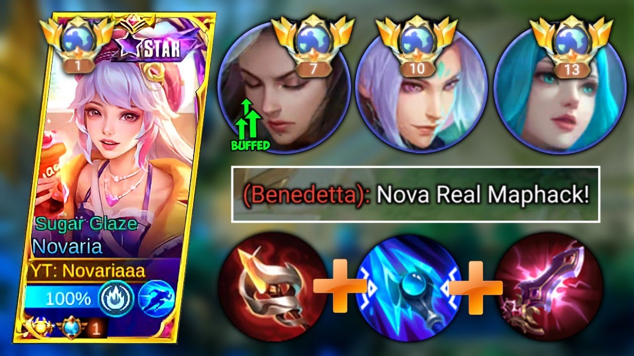 WHEN TOP 1 NOVARIA USING 1 HIT BUILD & EMBLEM 2024 | GLOBAL NOVARIA ...