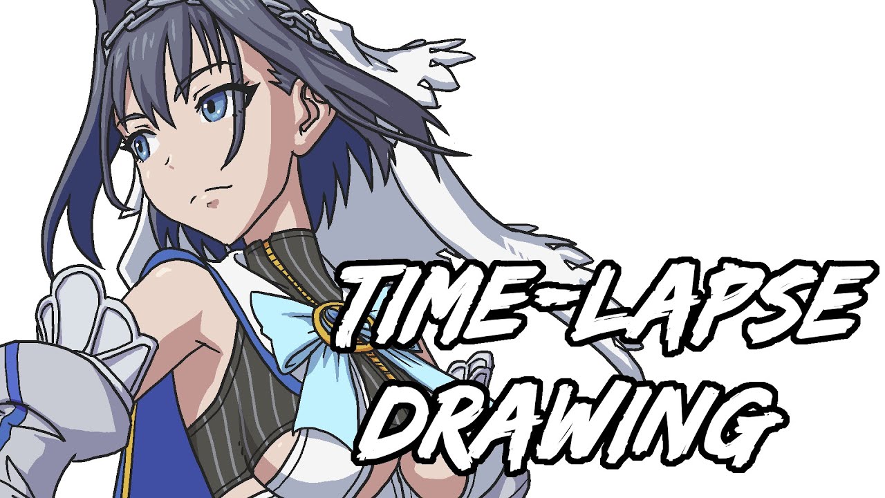 Time-Lapse Drawing - Kronii Ouro - YouTube