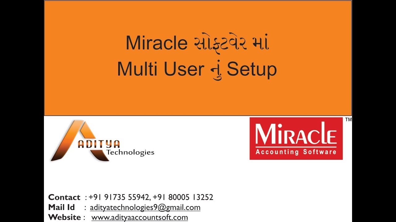 How to do Multi User Setup (Sharing) in Miracle Accounting Software ...