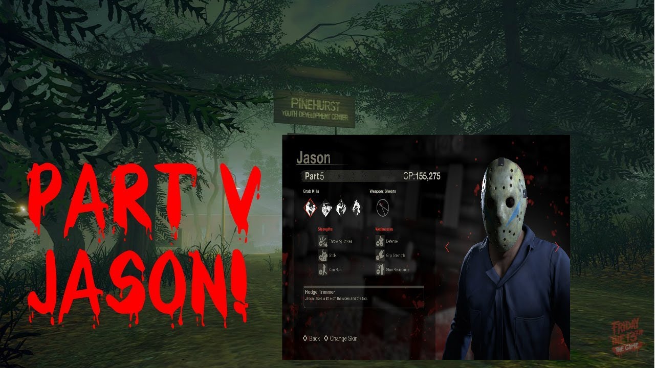 Friday the 13th The Game NEW UPDATE New Part V Jason Part 5 Map ...